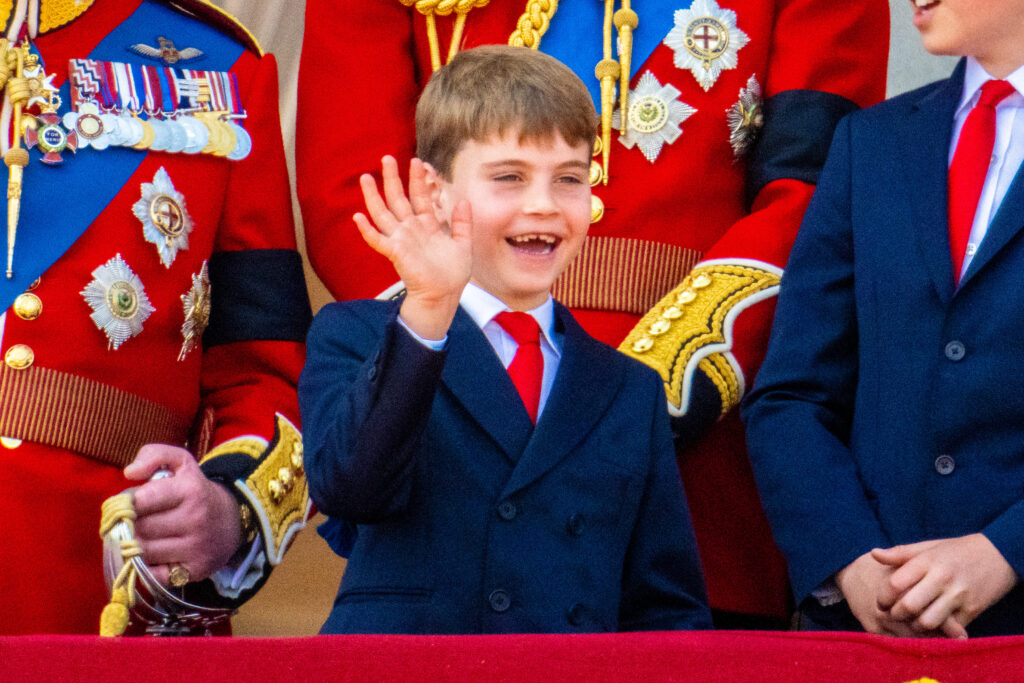 Trooping the Colour: Prince Louis' playful moment with Duchess Sophie ...