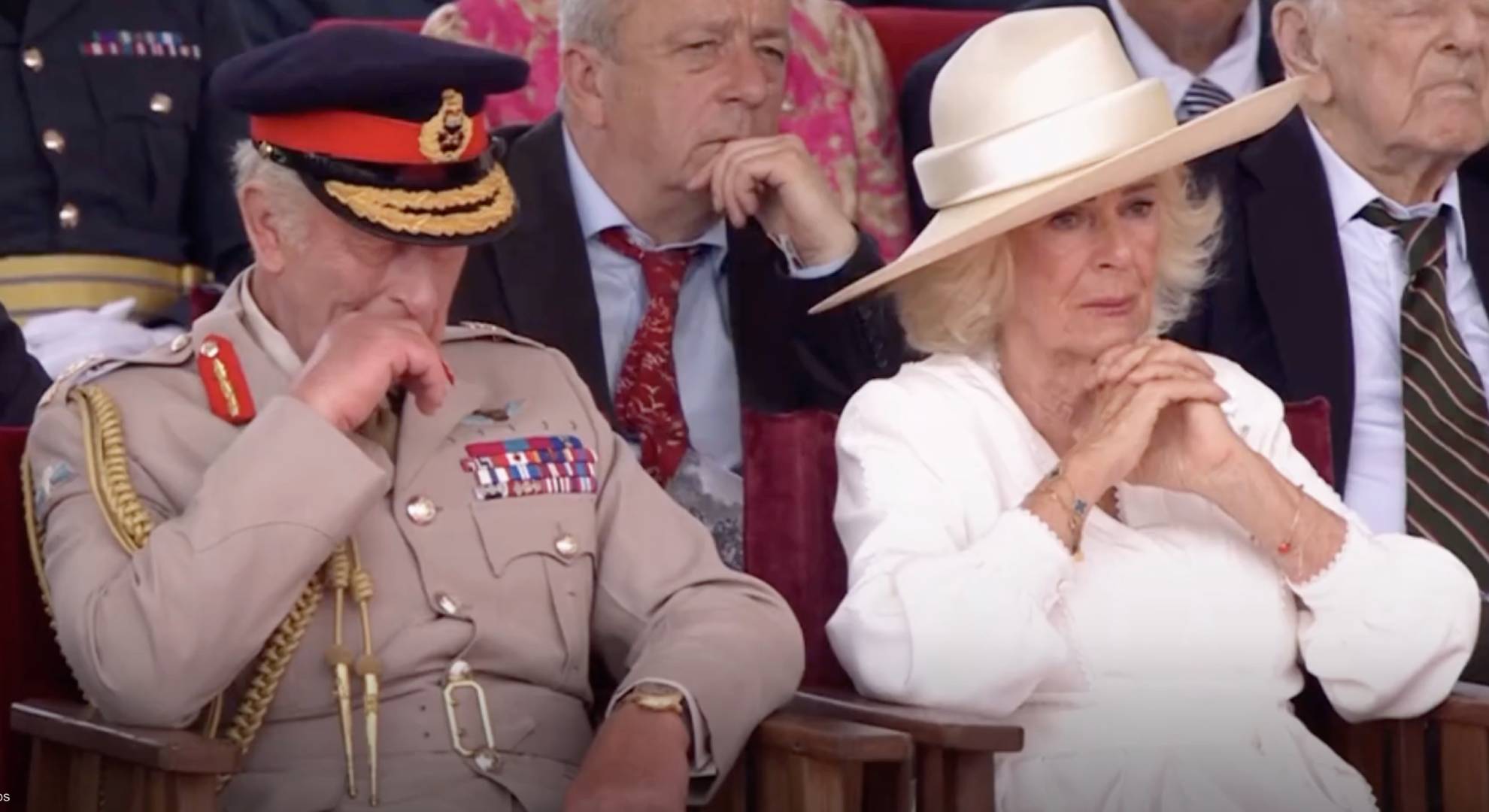 Queen Camilla moved to tears at VJ Day service with King Charles