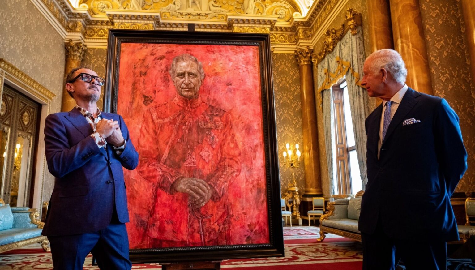 Artist behind King Charles' red portrait makes heartbreaking confession ...